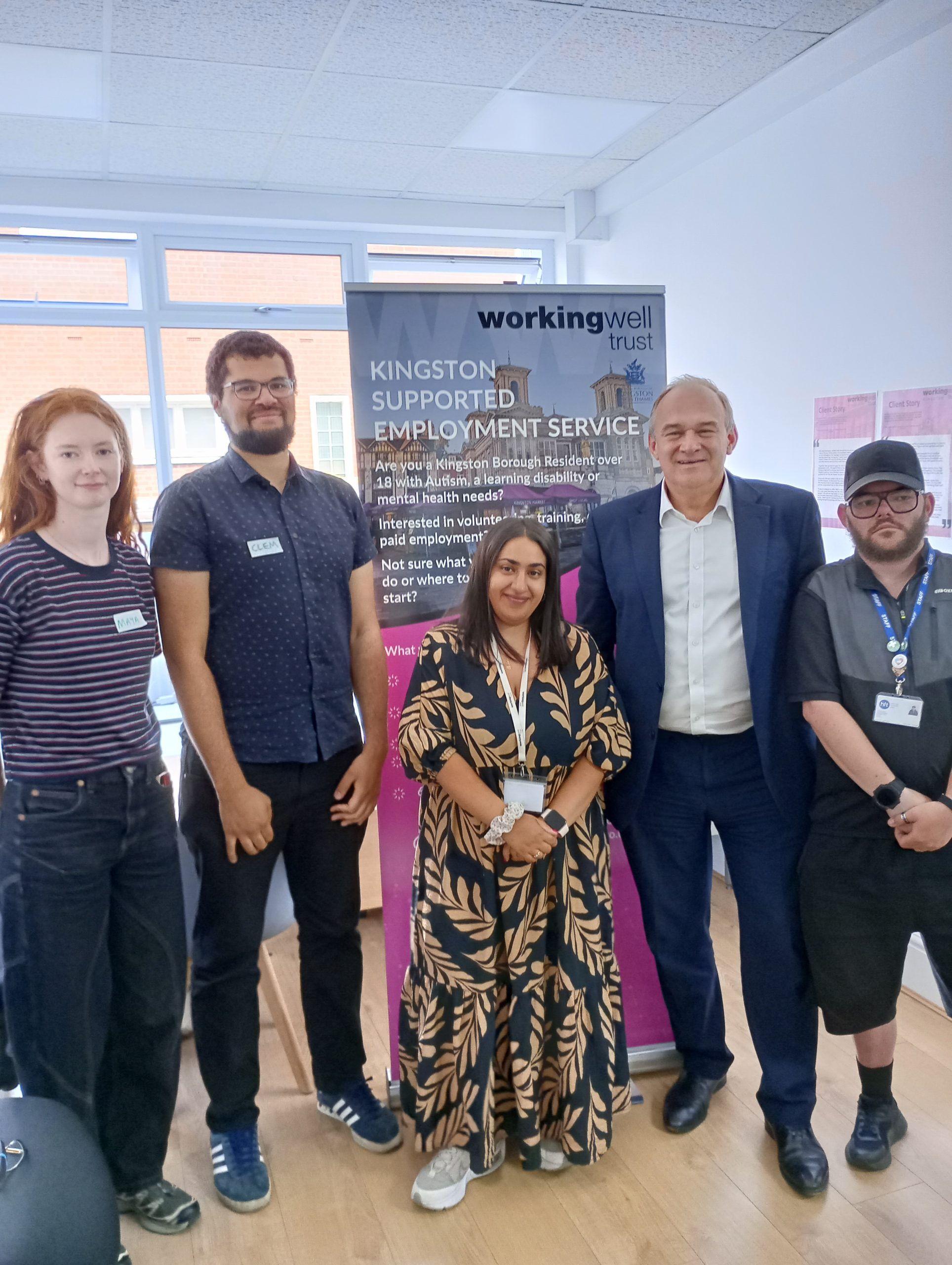 Ed Davey MP visits our Kingston Service - Working Well Trust